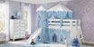 Disney Frozen White Colors,White Loft Bed With Slide And Tower - Rooms ...