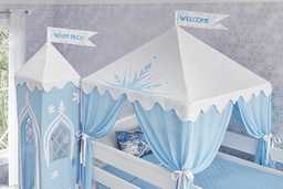 Disney Frozen White Colors,White Step Loft Bed With Slide And Tower ...