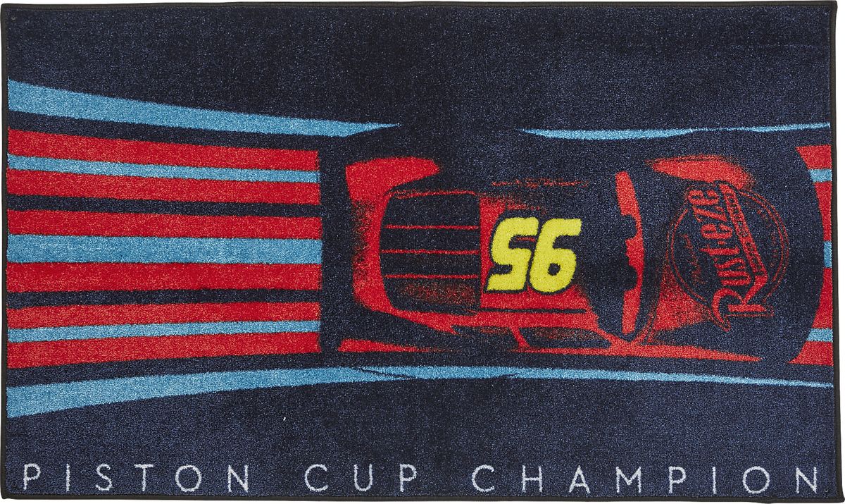 Disney Cars Blue Nylon Fabric Rug | Rooms to Go