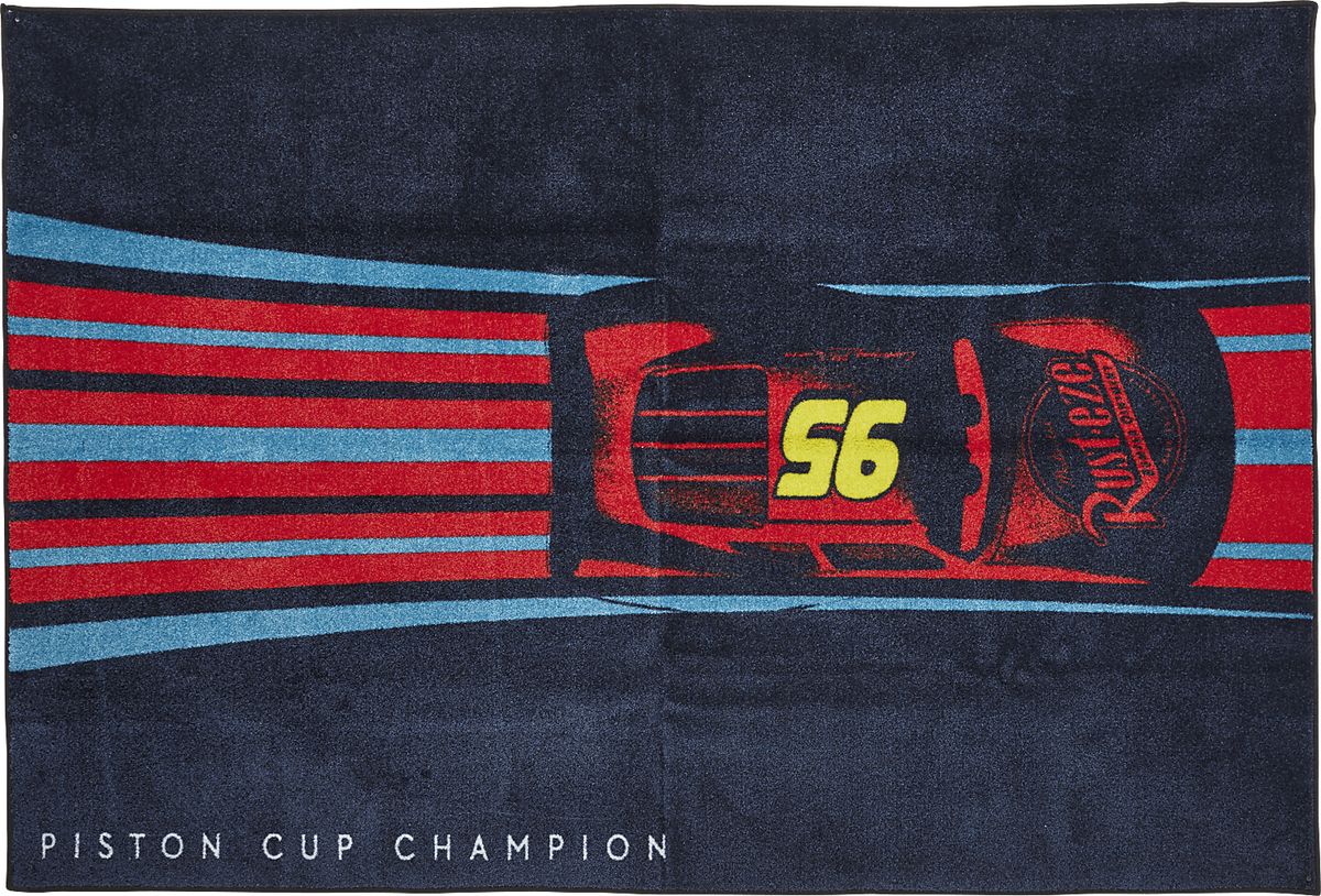 Disney Cars Blue Nylon Fabric Rug | Rooms to Go