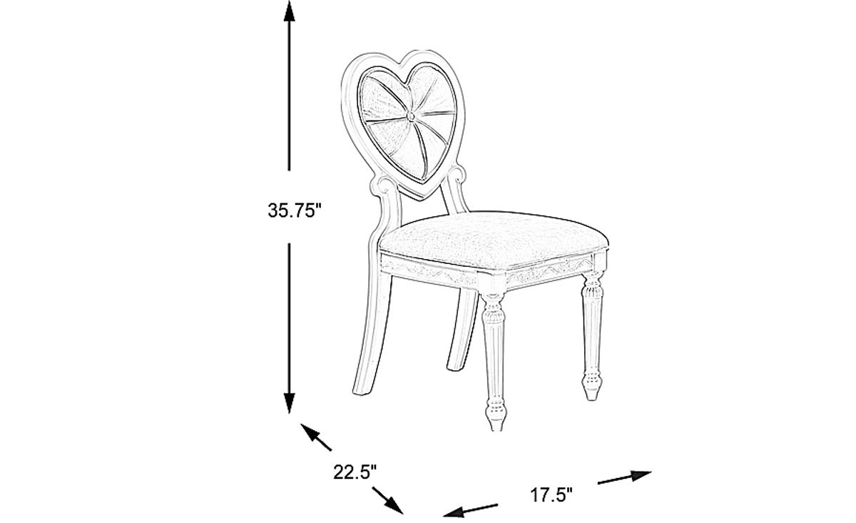 Disney Princess Dreamer White Colors,White Desk Chair | Rooms to Go