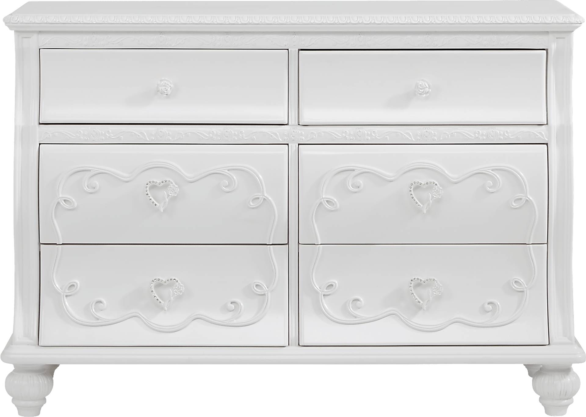 Disney Princess Dreamer 5 Pc White Colors,White Full Bedroom Set With ...