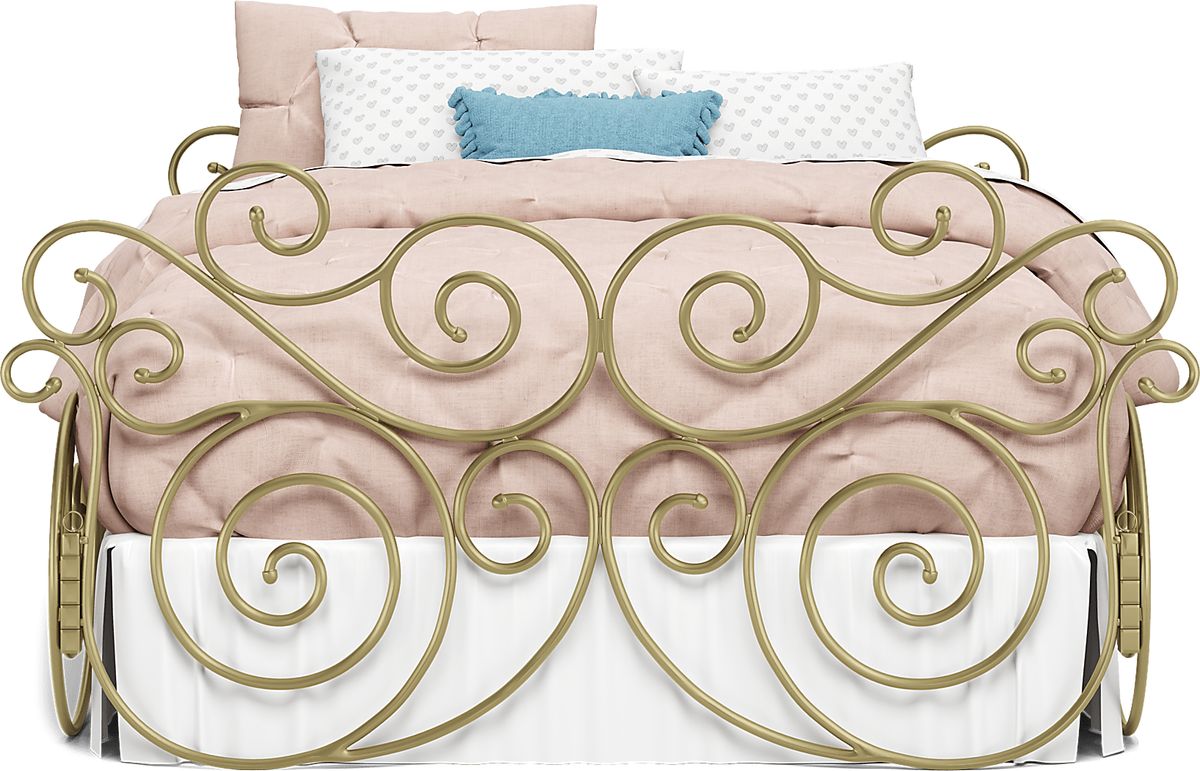Disney Princess Fairytale 3 Pc Royal Gold Full Carriage Bed Rooms To Go