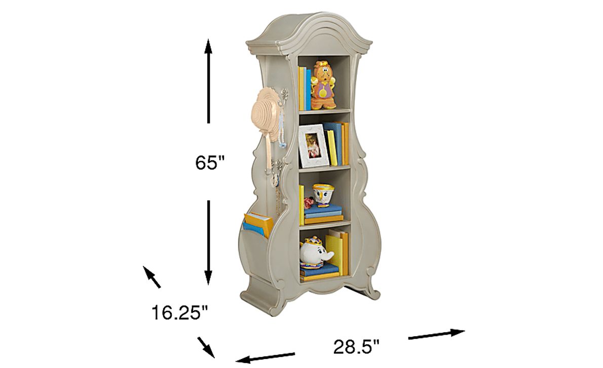 Disney Princess Fairytale Silver Bookcase - Rooms To Go