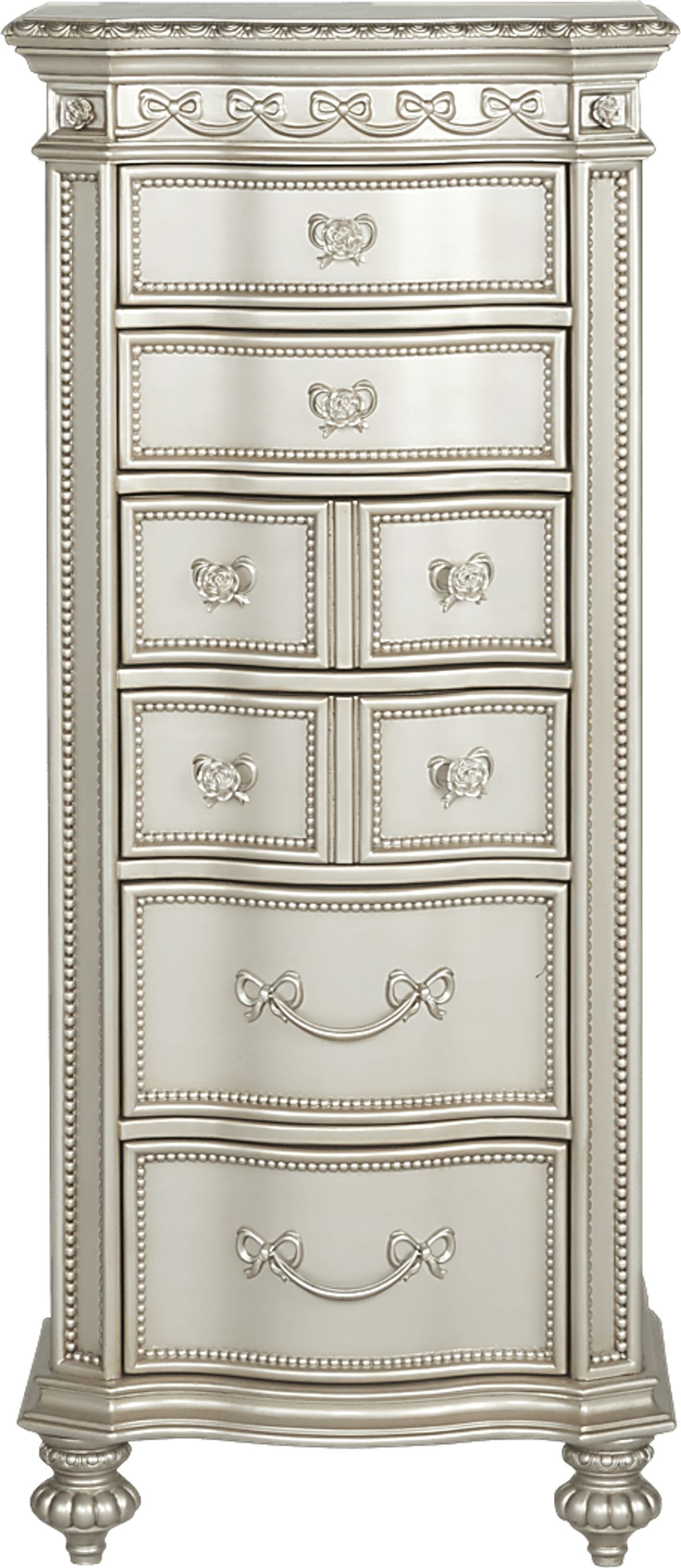 Disney Princess Silver Gray Tall Chest | Rooms to Go