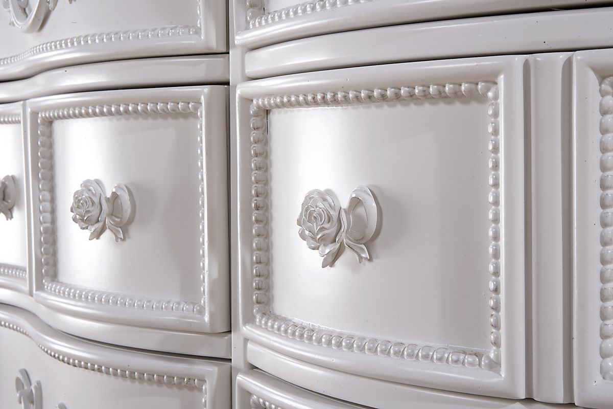 Disney Princess Fairytale White Colors,White 6 Drawer Dresser | Rooms to Go