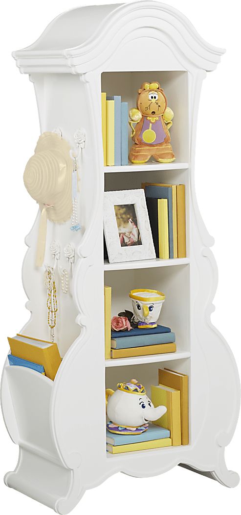 Disney Princess Fairytale White Bookcase - Rooms To Go