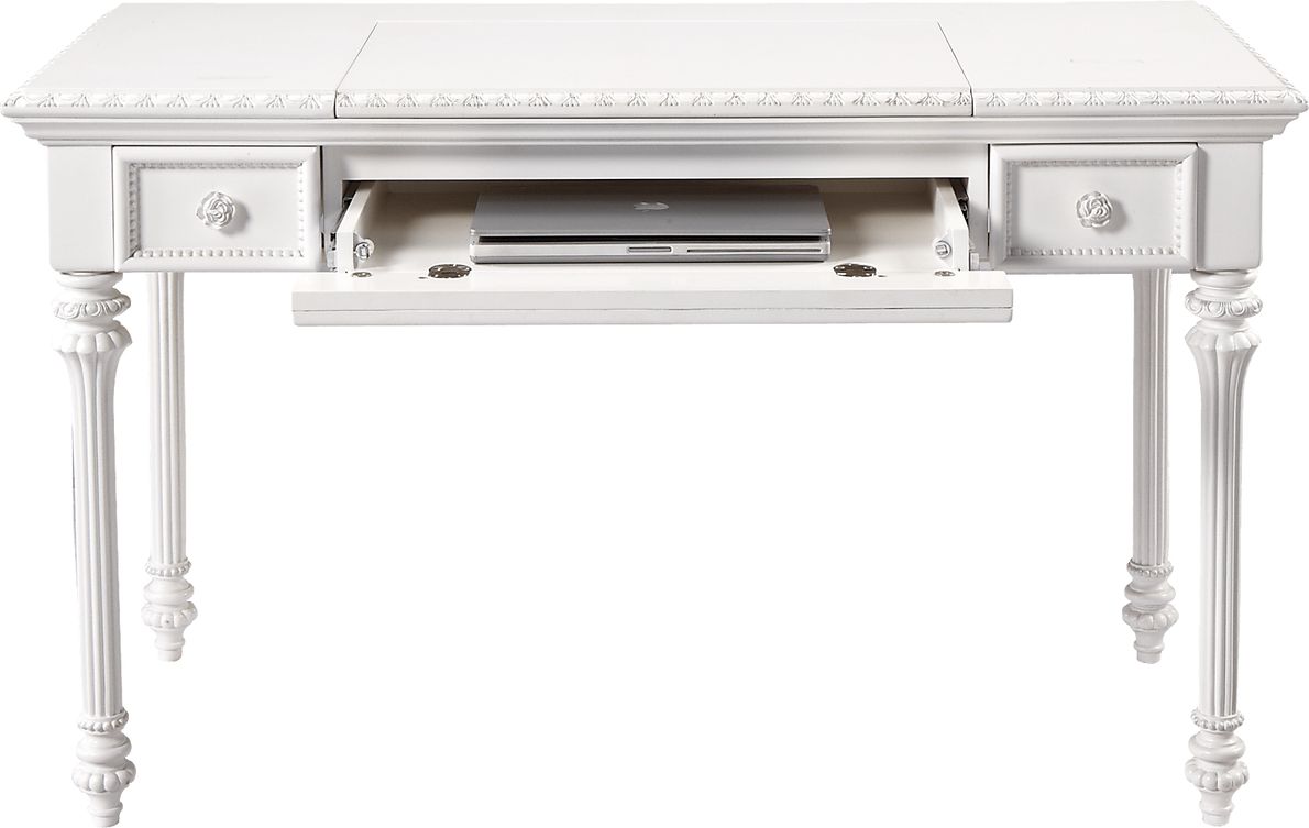 Disney Princess Fairytale White Vanity Desk - Rooms To Go