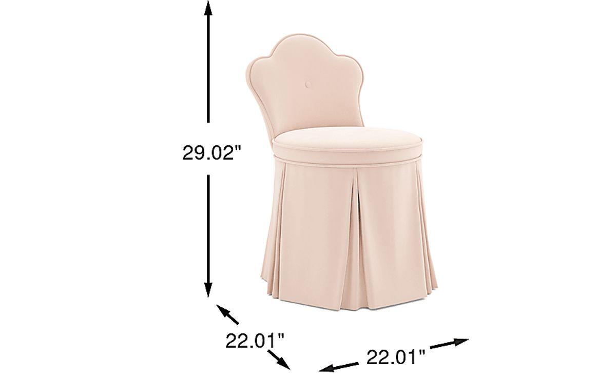 Disney Princess Pink Vanity Chair | Rooms to Go