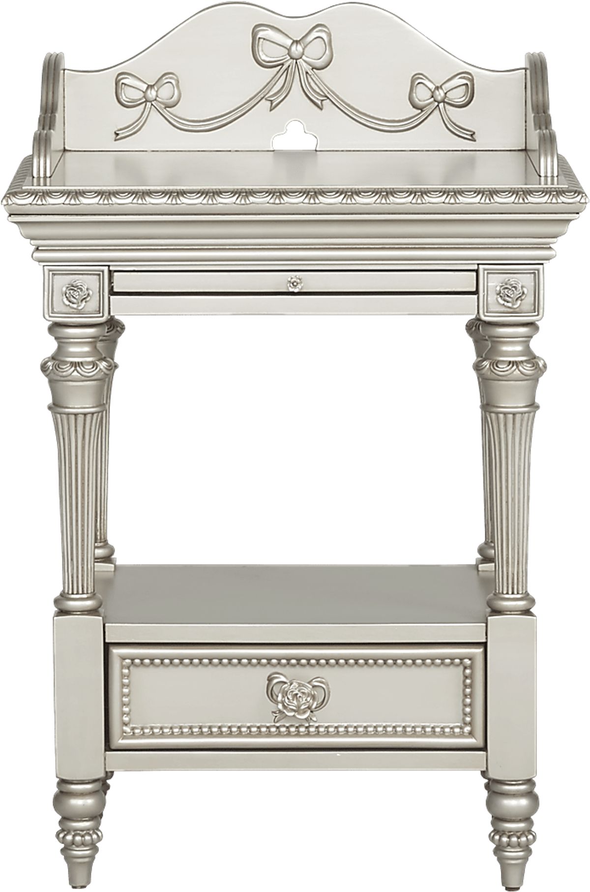 Disney Princess Silver Gray Night Table | Rooms to Go