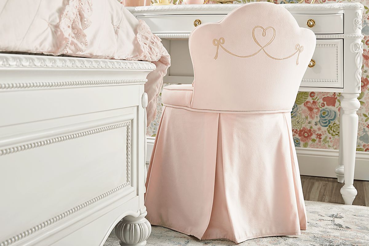 Disney Princess 3 Pc Sparkle White Pink Desk, Carriage Mirror, & Chair ...