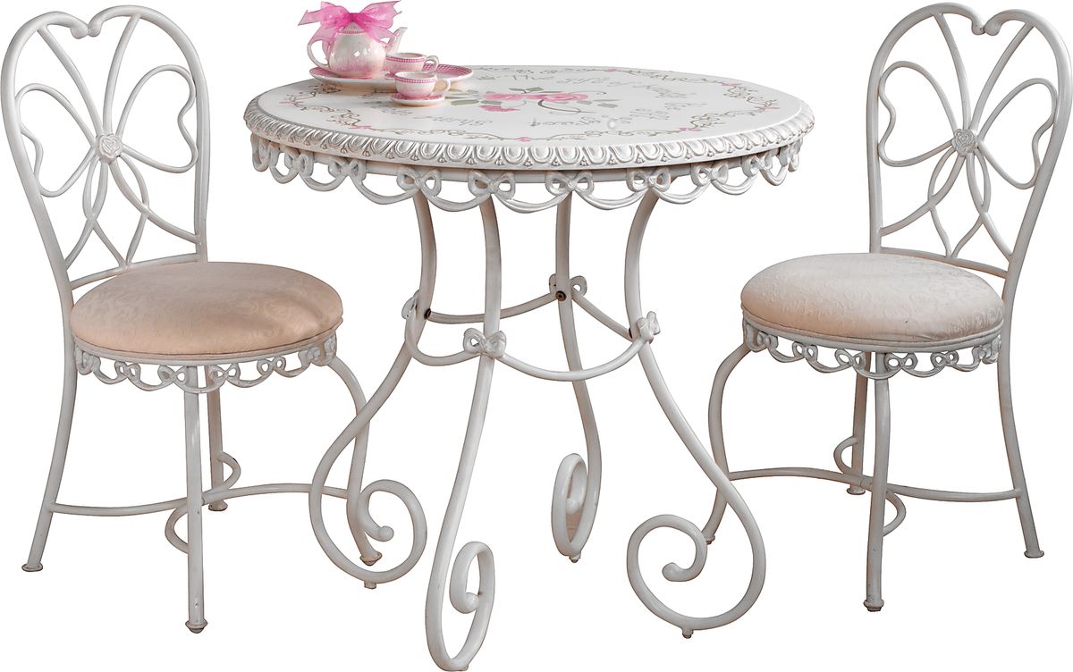 Disney Princess White Off-White Table Set | Rooms to Go