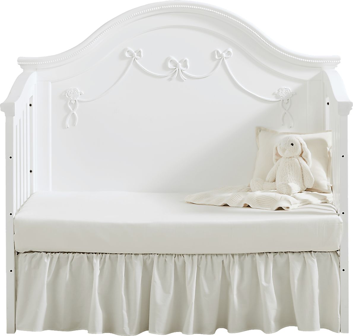 Disney Princess Fairytale White Convertible Crib - Rooms To Go