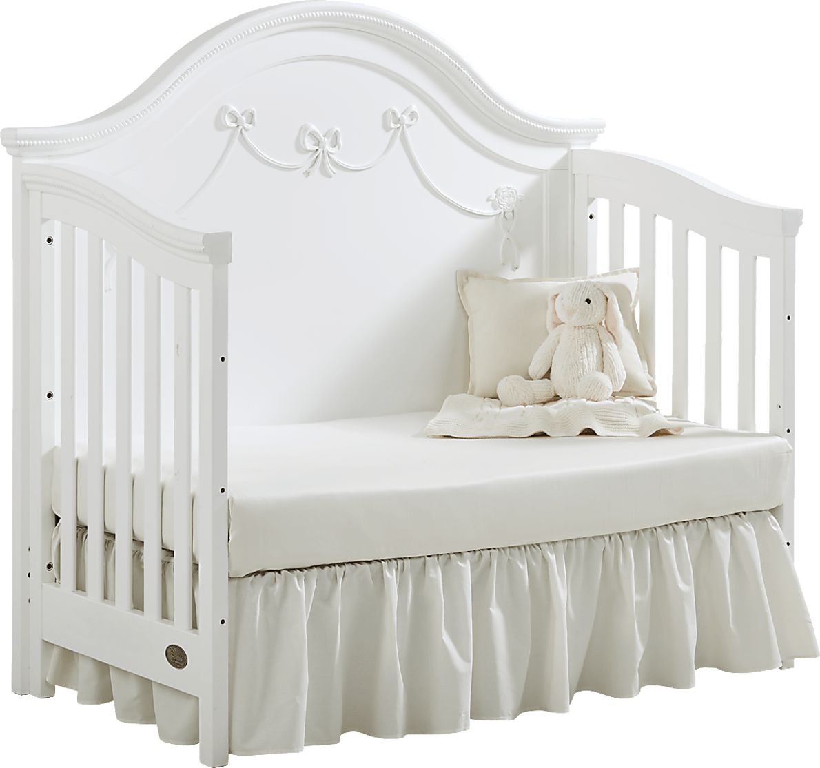 Disney Princess Fairytale White Convertible Crib - Rooms To Go