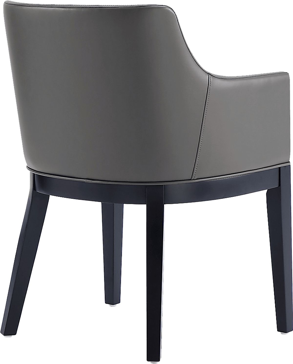 Doescher Gray Faux Leather Fabric Arm Chair | Rooms to Go