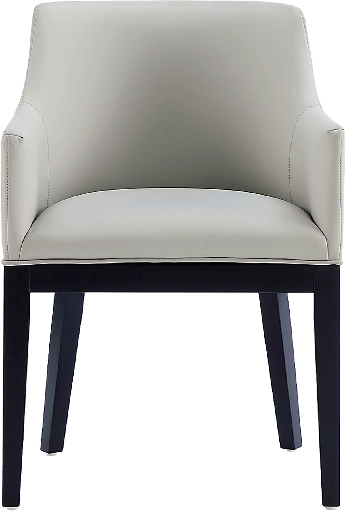 Doescher Stone Beige Faux Leather Fabric Arm Chair | Rooms to Go