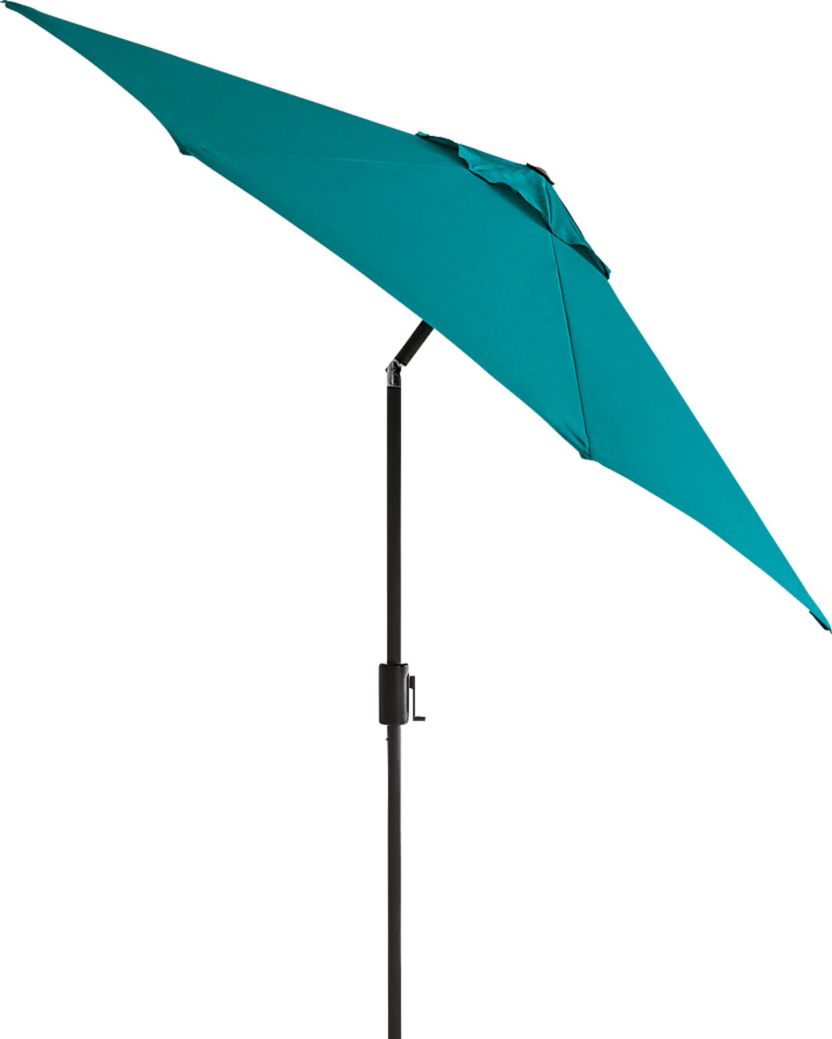 Doheny Point Turquoise Blue Aluminum Outdoor Adjustable Umbrella ...
