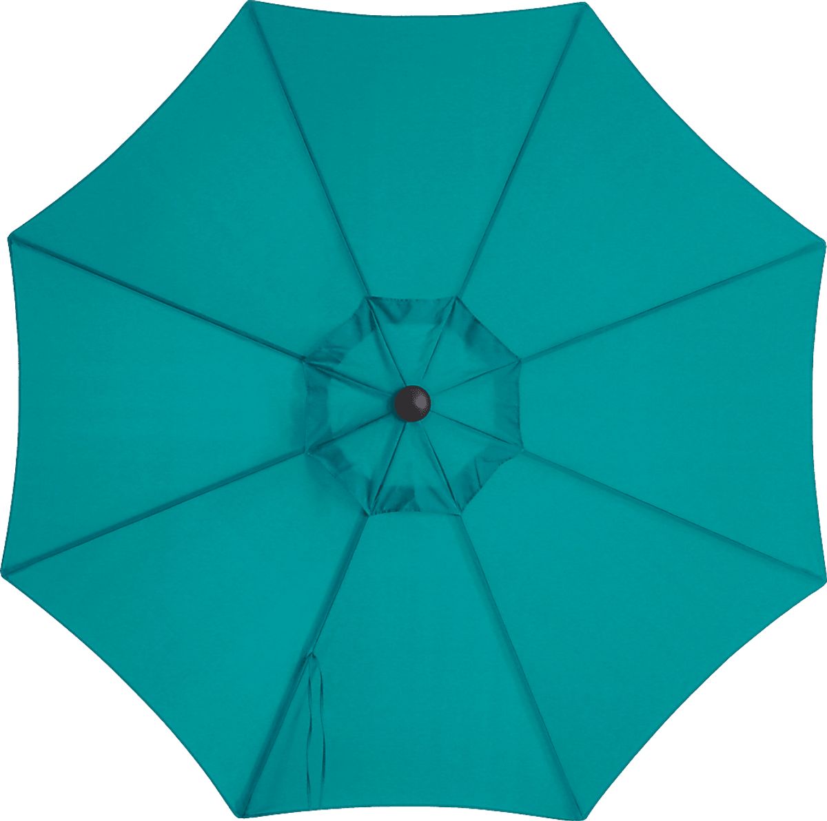 Doheny Point Turquoise Blue Aluminum Outdoor Adjustable Umbrella ...