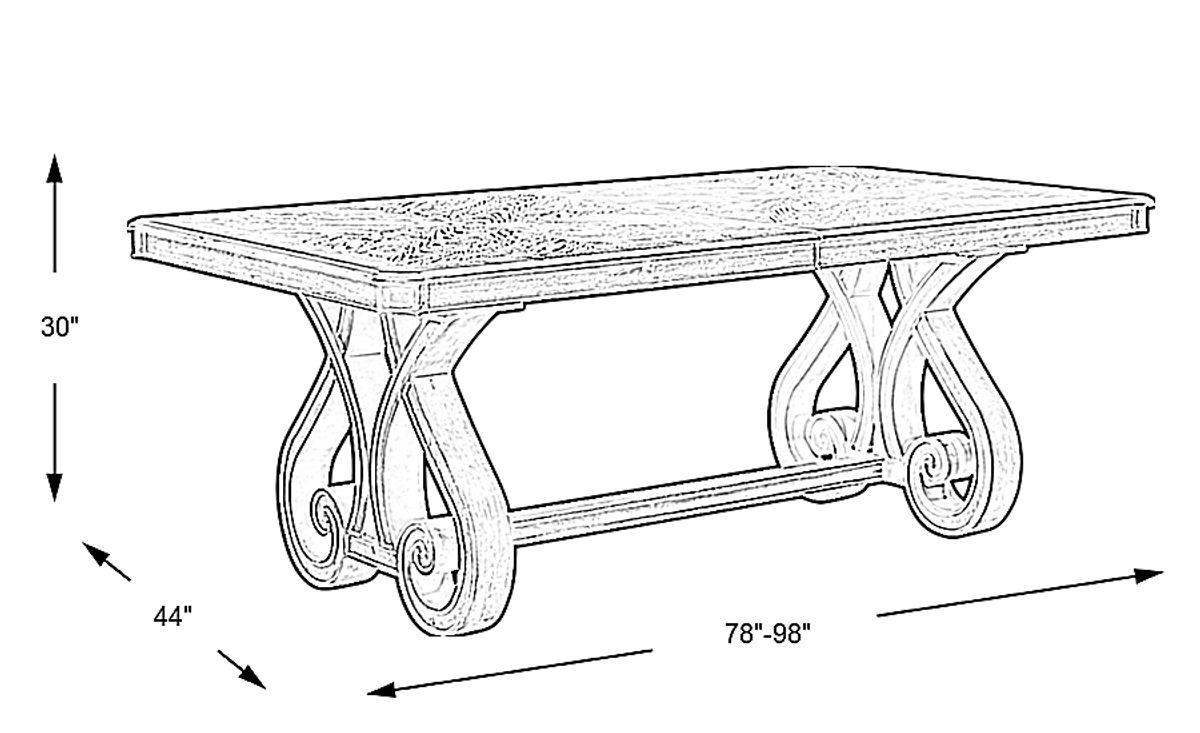 Dolshire Light Walnut Wood Dining Table | Rooms to Go