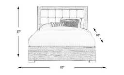 Dominique Gray 3 Pc King Bed | Rooms to Go