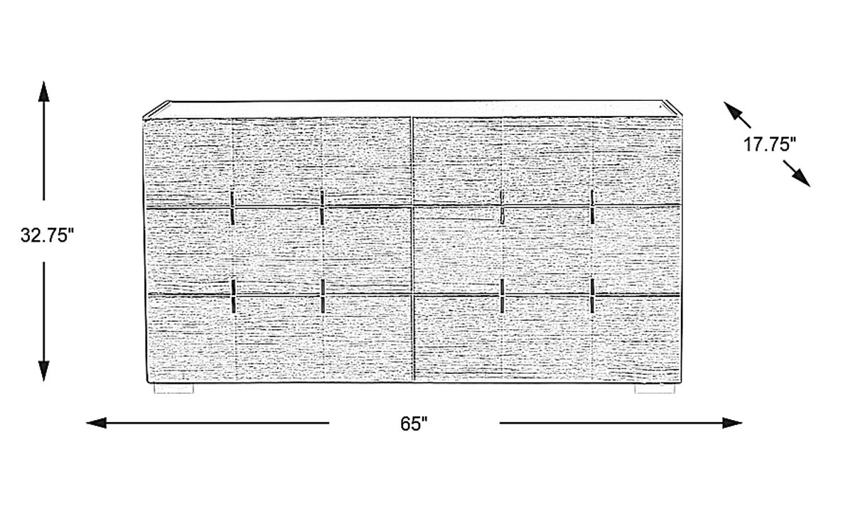 Dominique Gray Dresser | Rooms to Go