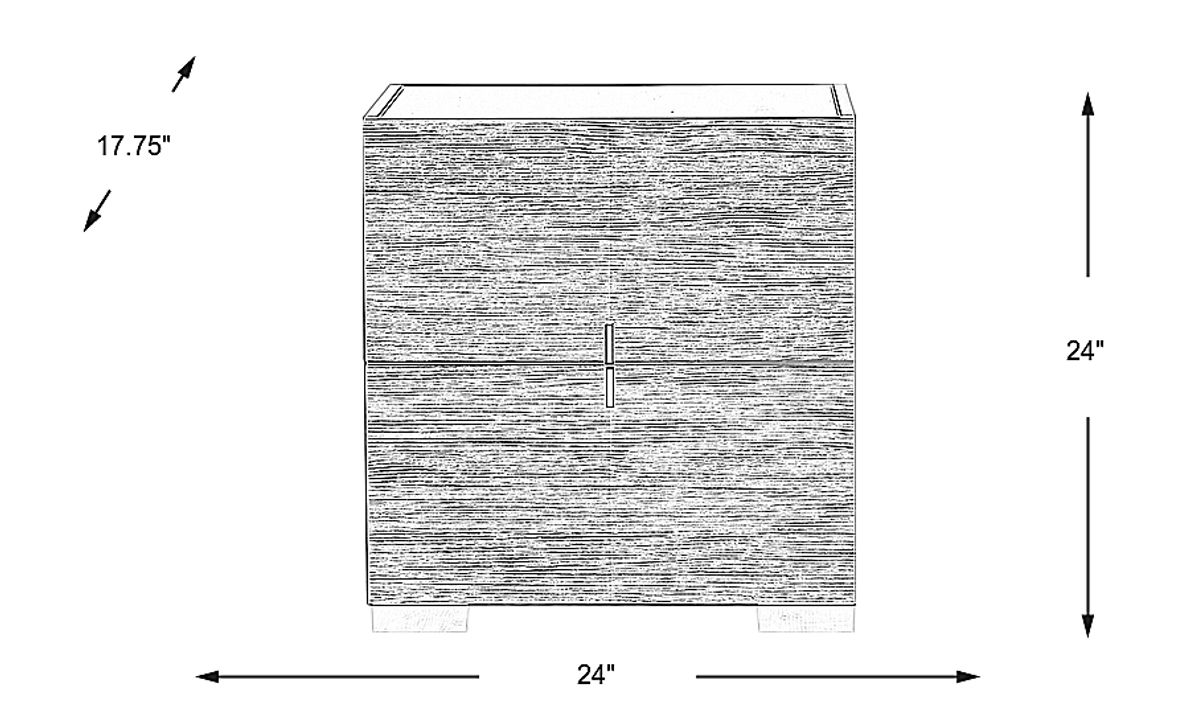 Dominique Gray Nightstand - Rooms To Go