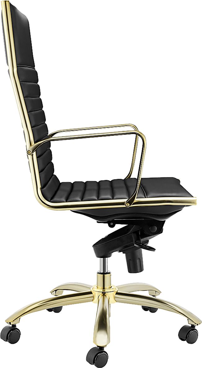 Domivara Black High Office Chair - Rooms To Go