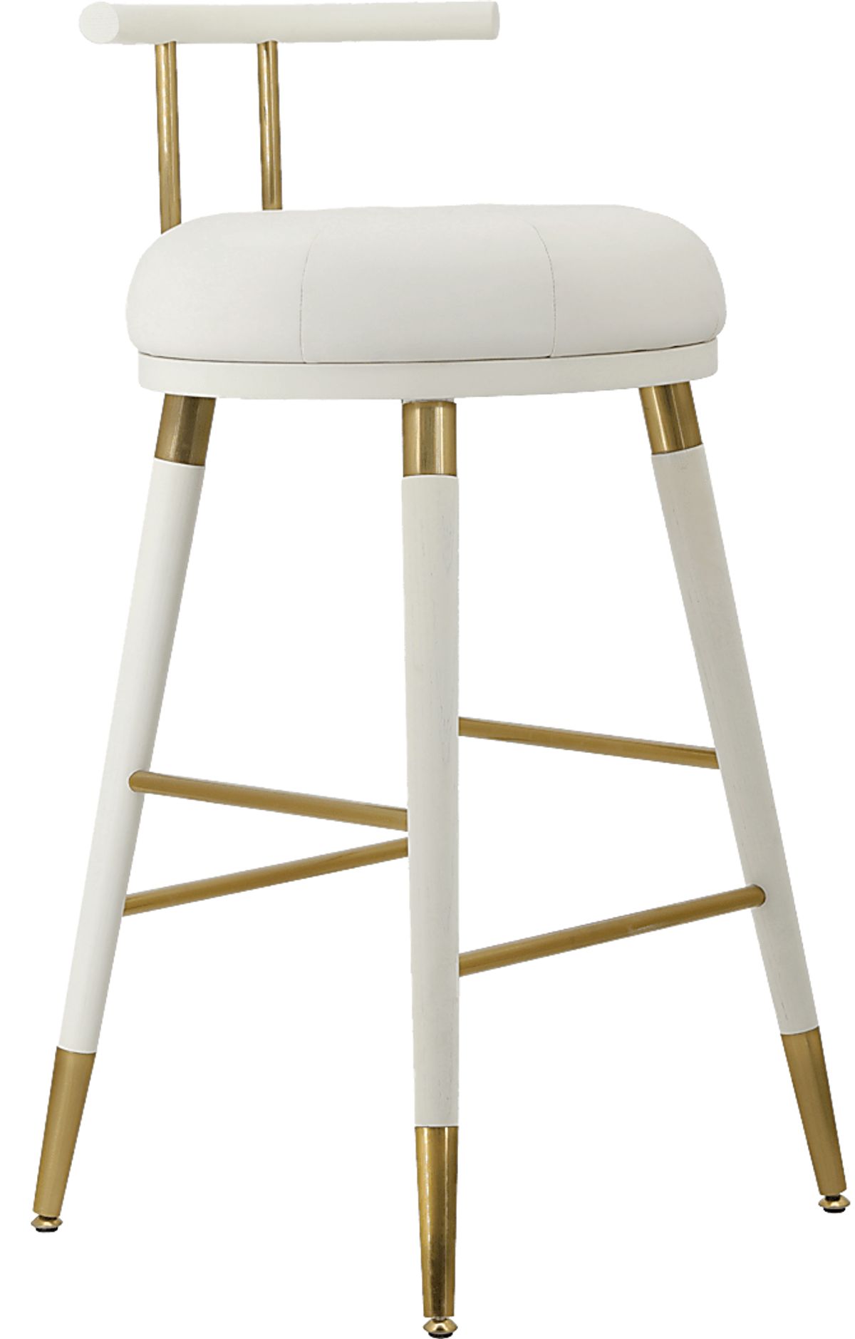 Donnalin White Polyurethane Fabric Counter Stool | Rooms to Go