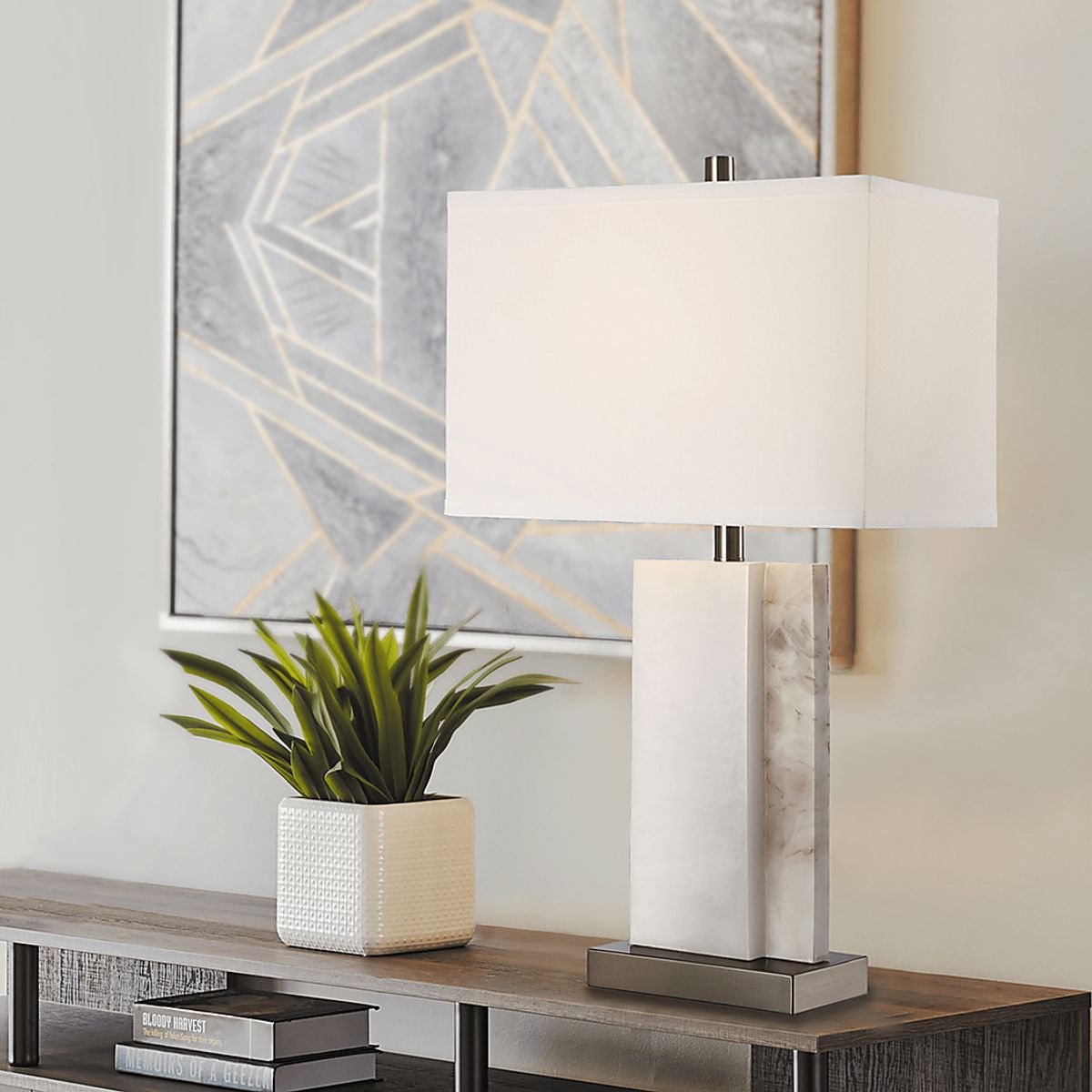Doosey Lane White Table Lamp | Rooms to Go