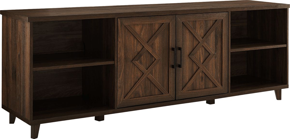 Dotger Walnut Dark Wood Console | Rooms to Go