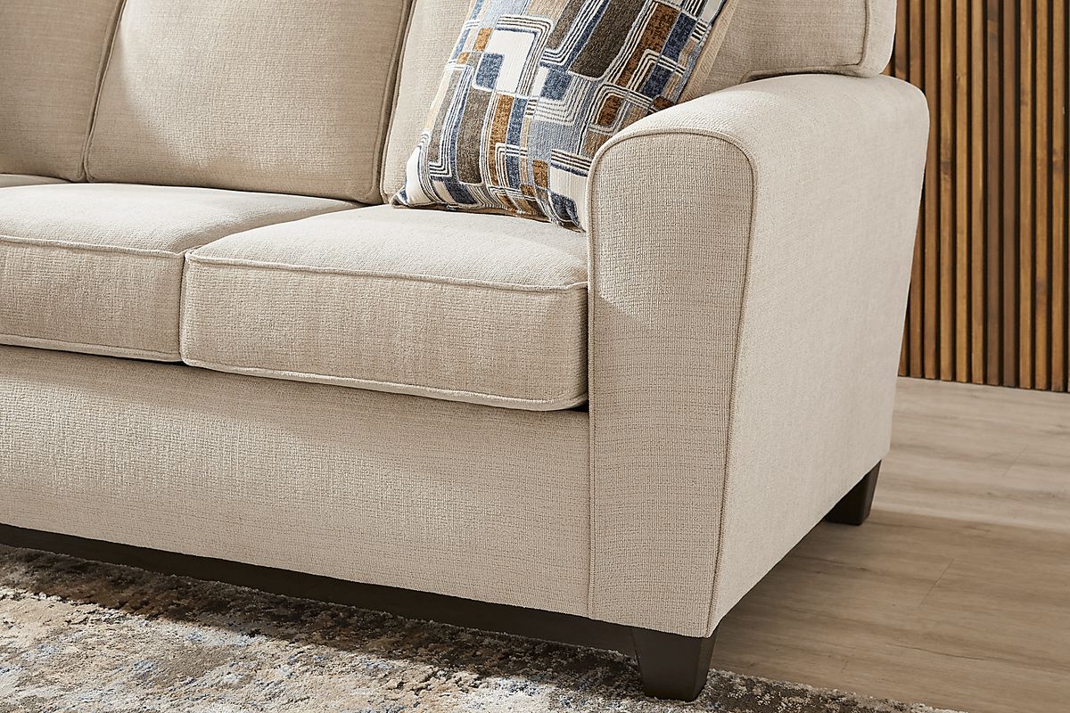 Dover Beige Chenille Fabric Sleeper Sofa | Rooms to Go