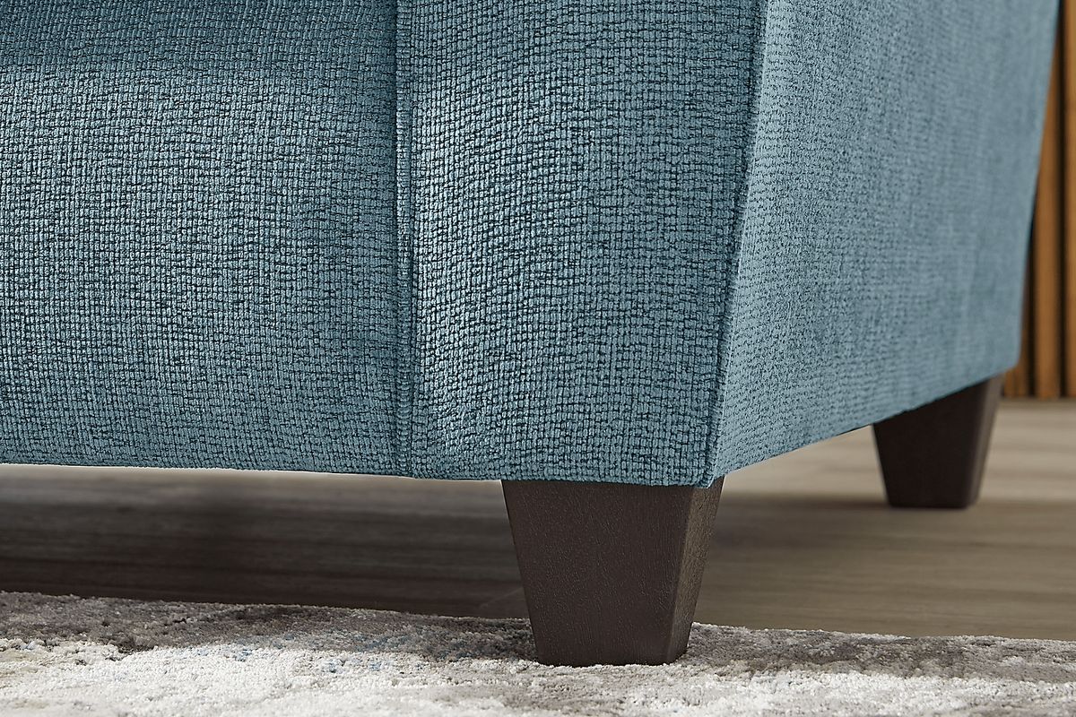 Dover Blue Chenille Fabric Sleeper Sofa | Rooms to Go