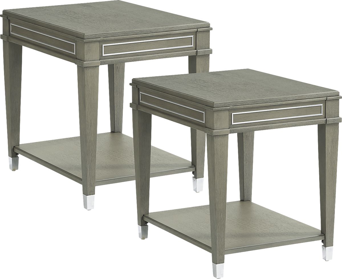 Dowalde Light Gray 2 Pc Table Set | Rooms to Go