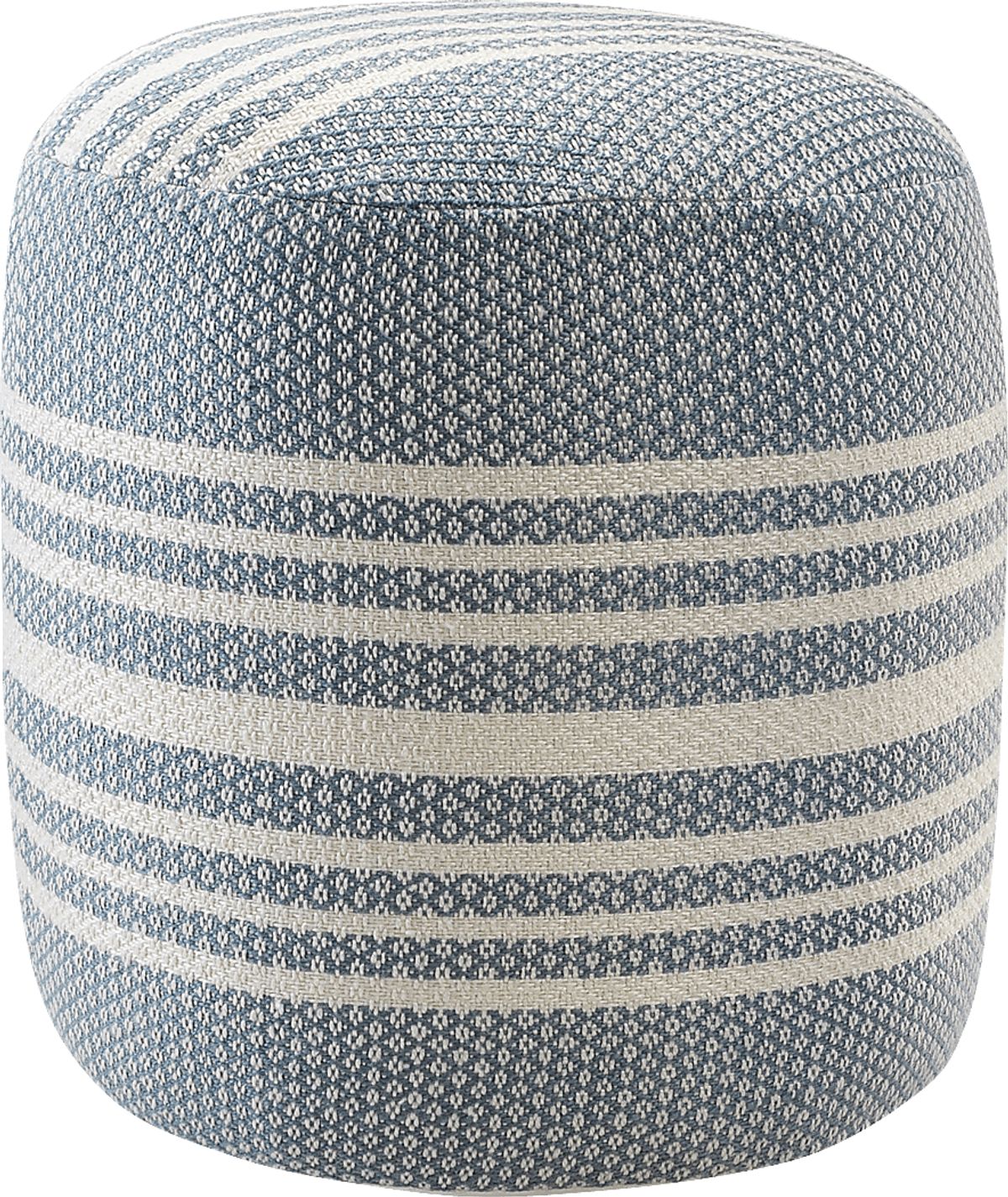 Drifthug Blue Pouf | Rooms to Go