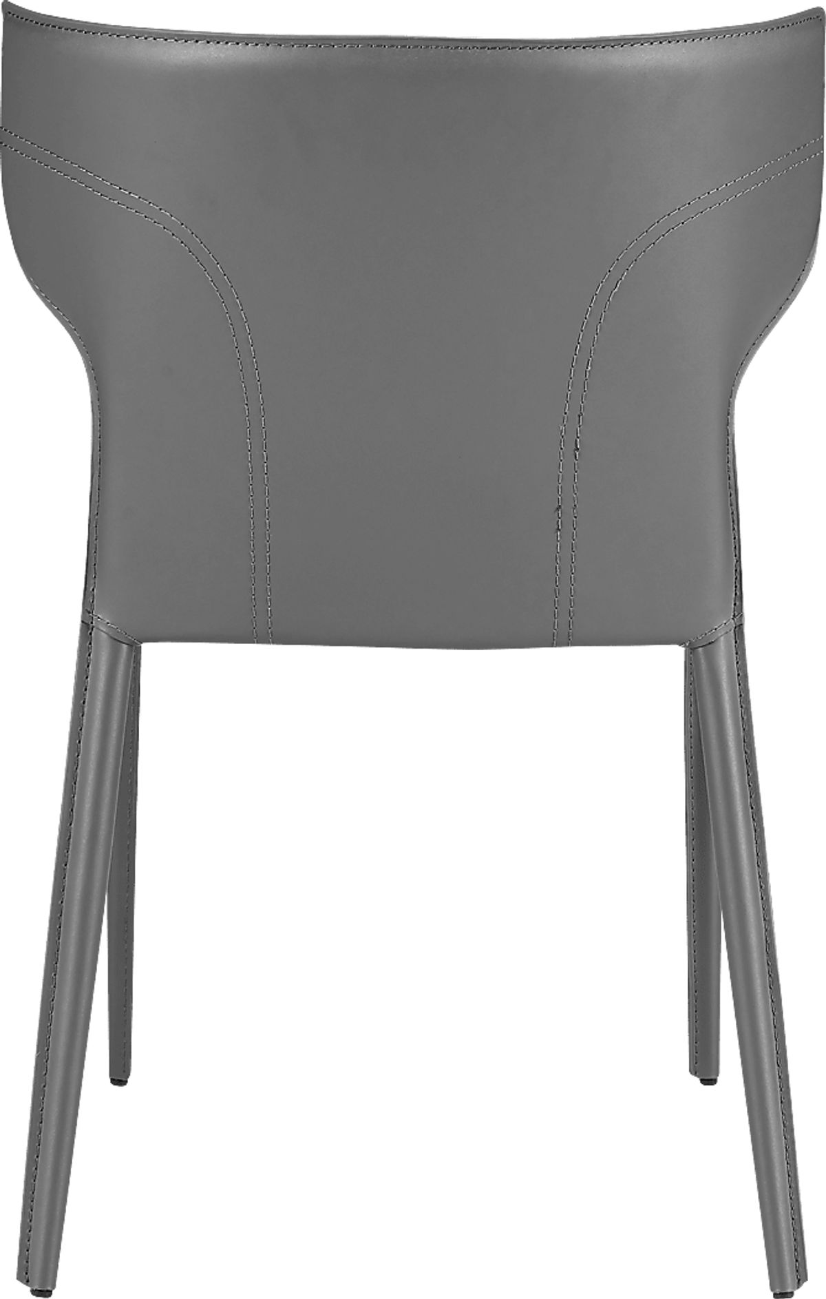 Drost Gray Leather Dining Chair, Set Of 2 | Rooms to Go