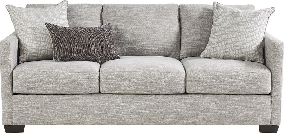Dumont Place 8 Pc Light Gray Woven Living Room Set With Sofa, Loveseat ...