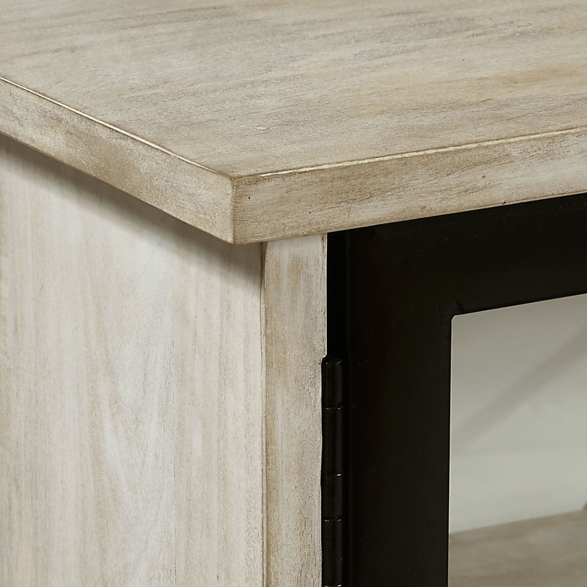 Dunafan Beige Colors,Light Wood,White 69" Console | Rooms to Go