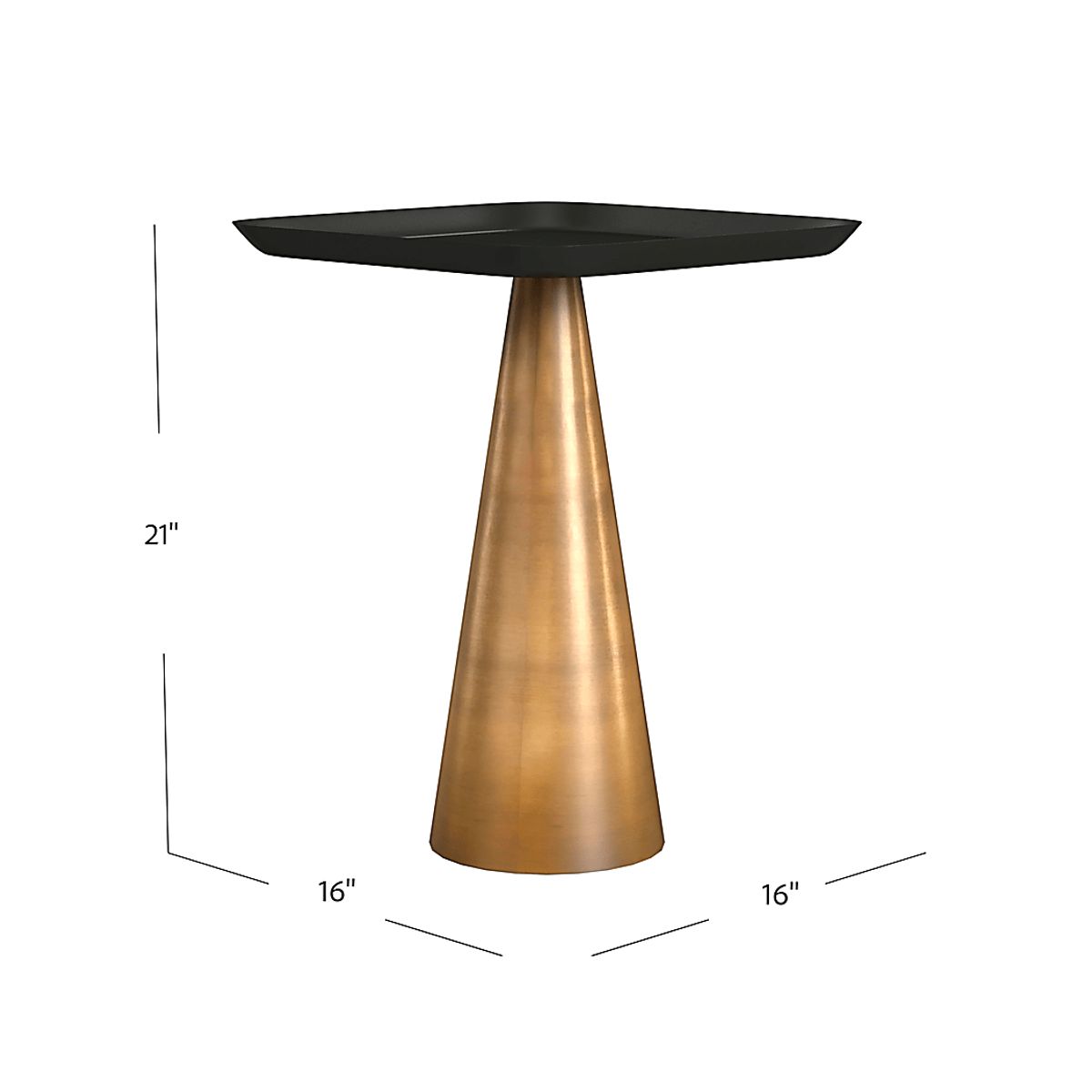 Dunfey Gold Yellow Accent Table | Rooms to Go