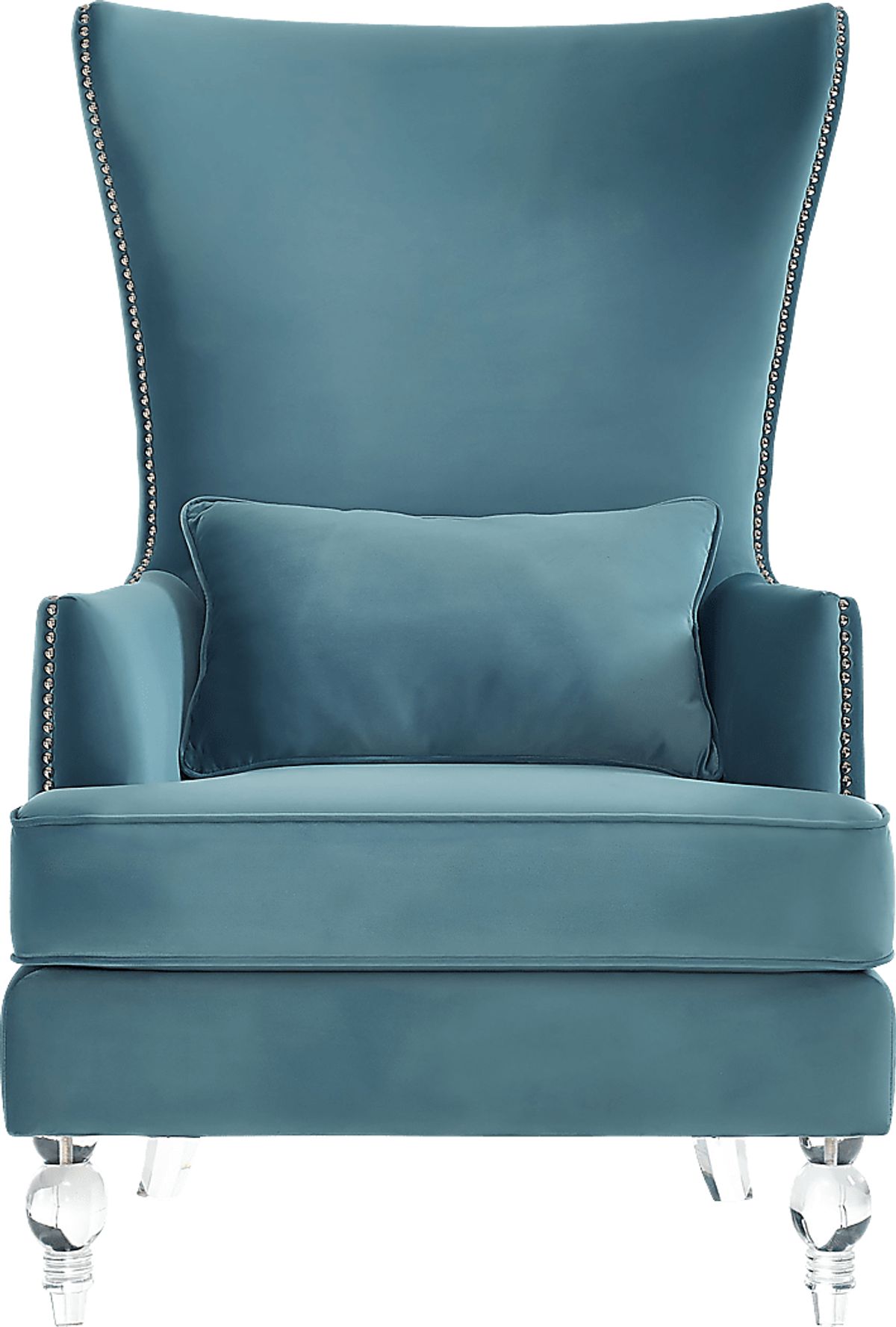 Dunglow I Blue Polyester Fabric Accent Chair | Rooms to Go