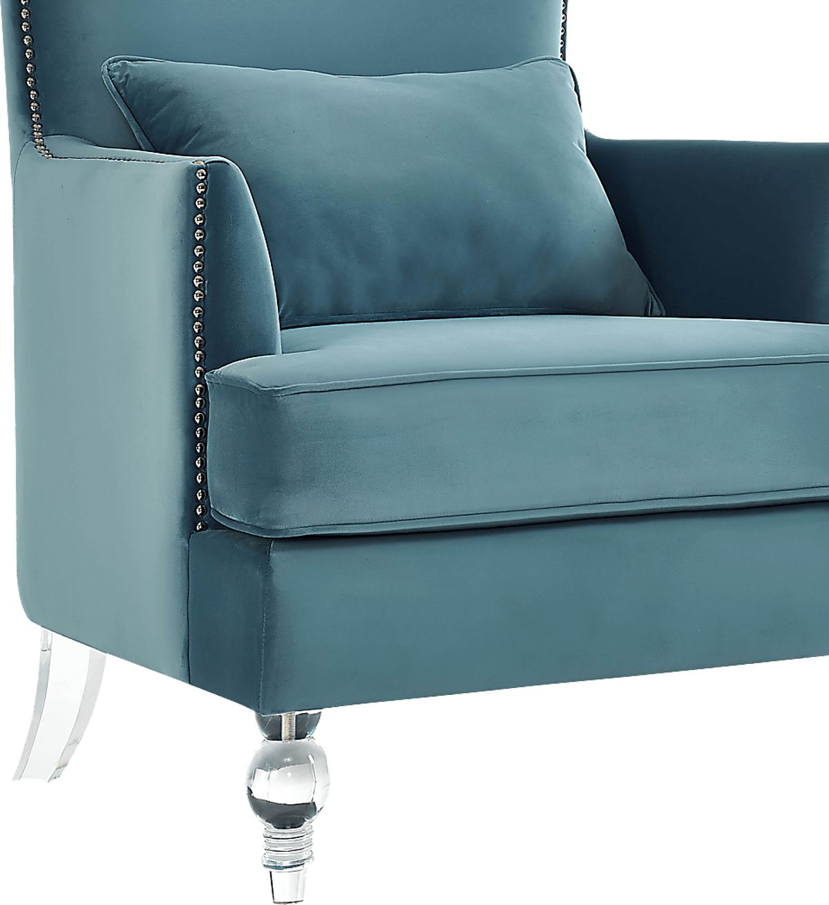 Dunglow I Blue Polyester Fabric Accent Chair | Rooms to Go