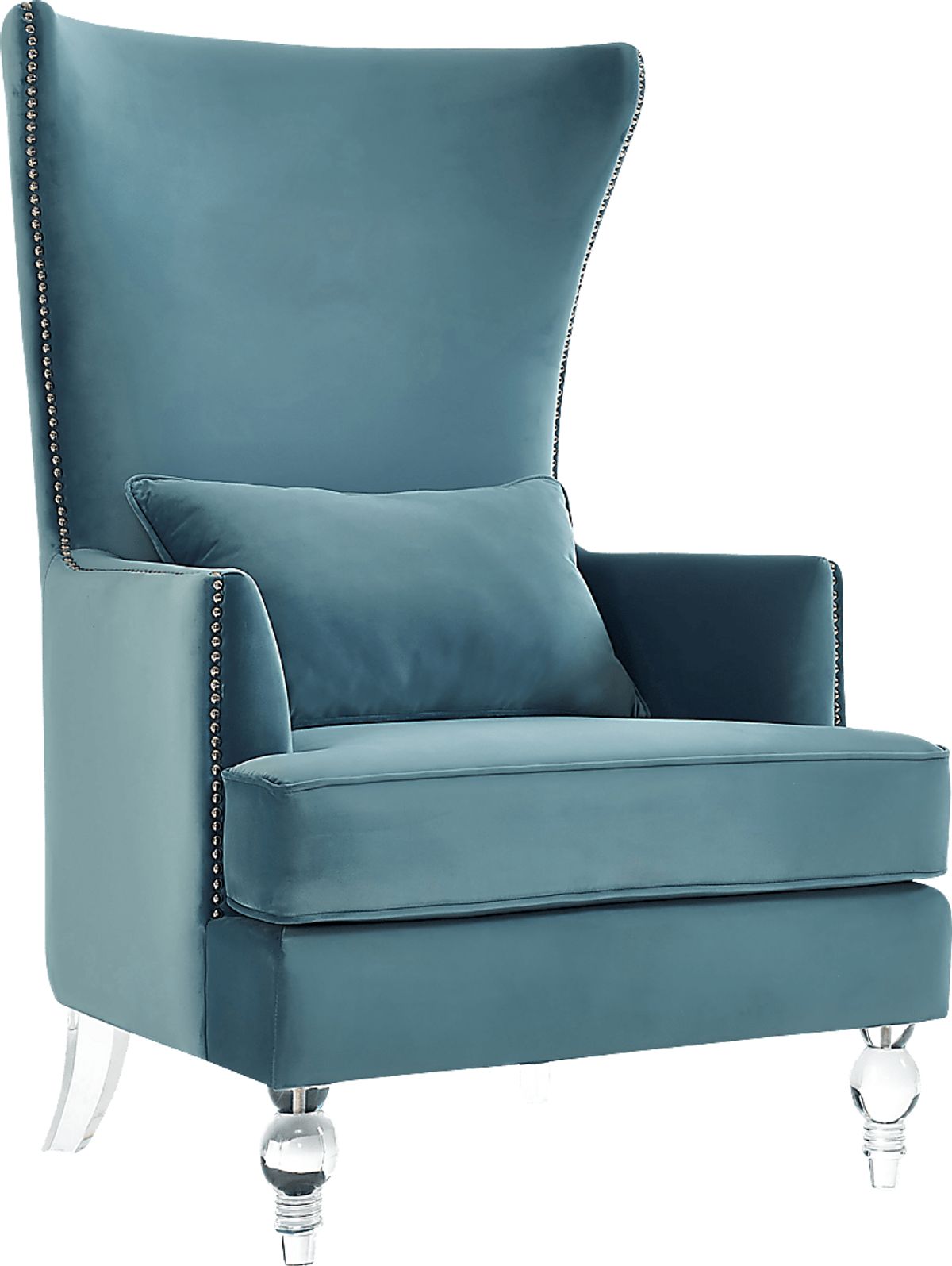 Dunglow I Blue Polyester Fabric Accent Chair | Rooms to Go