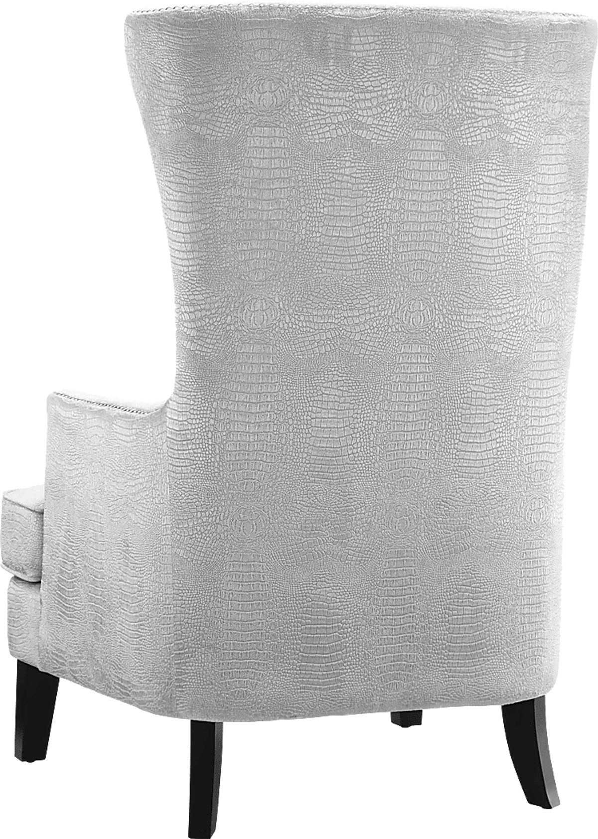 Dunglow II Silver Gray Polyester Fabric Accent Chair | Rooms to Go