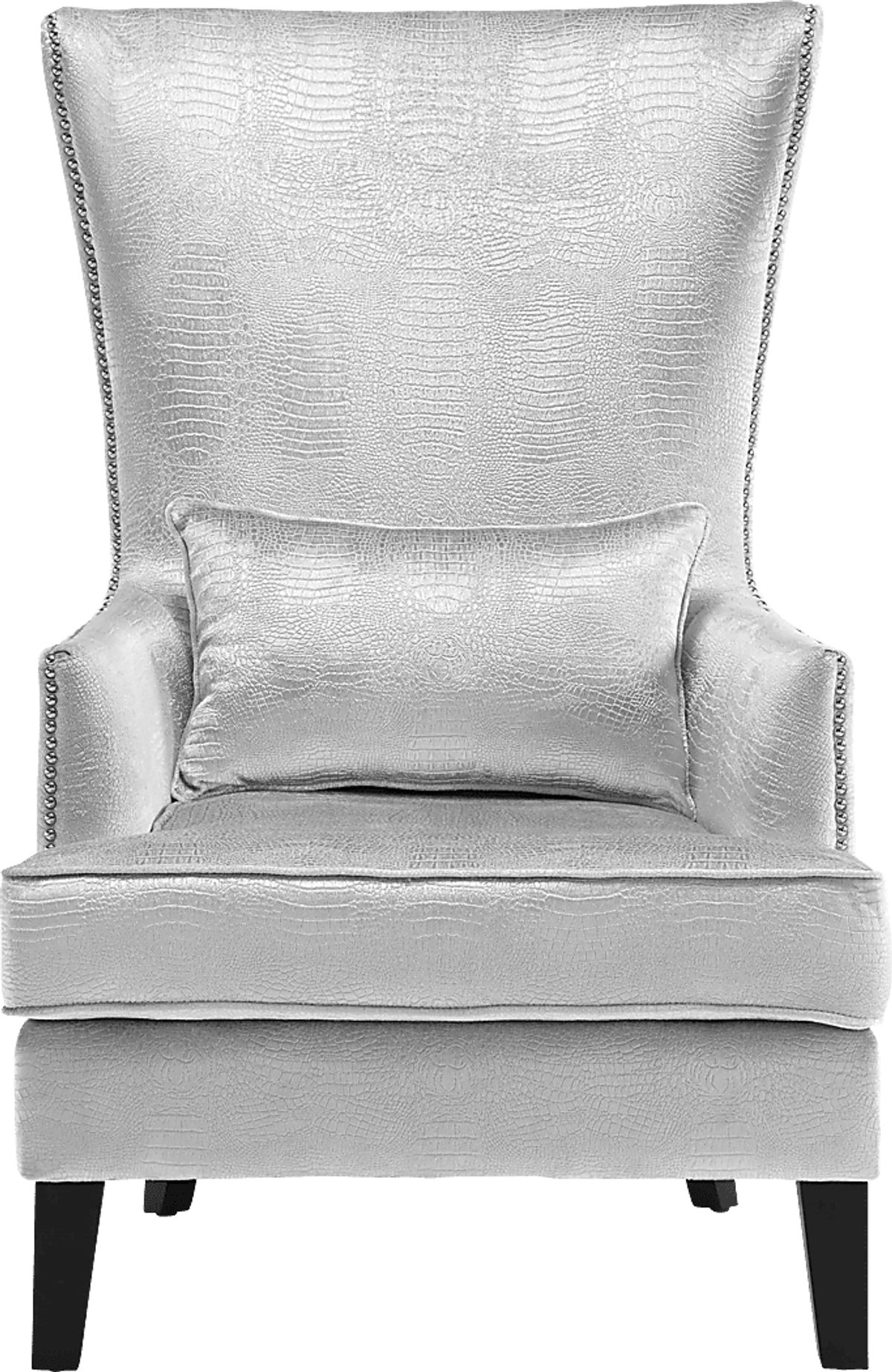 Dunglow II Silver Gray Polyester Fabric Accent Chair | Rooms to Go