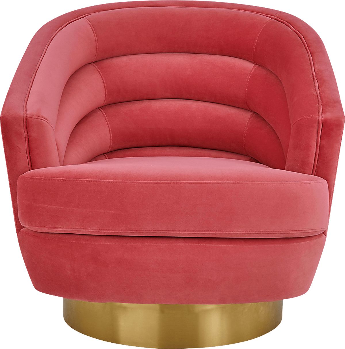 Dunlawn Pink Polyester Fabric Swivel Upholstered | Rooms to Go