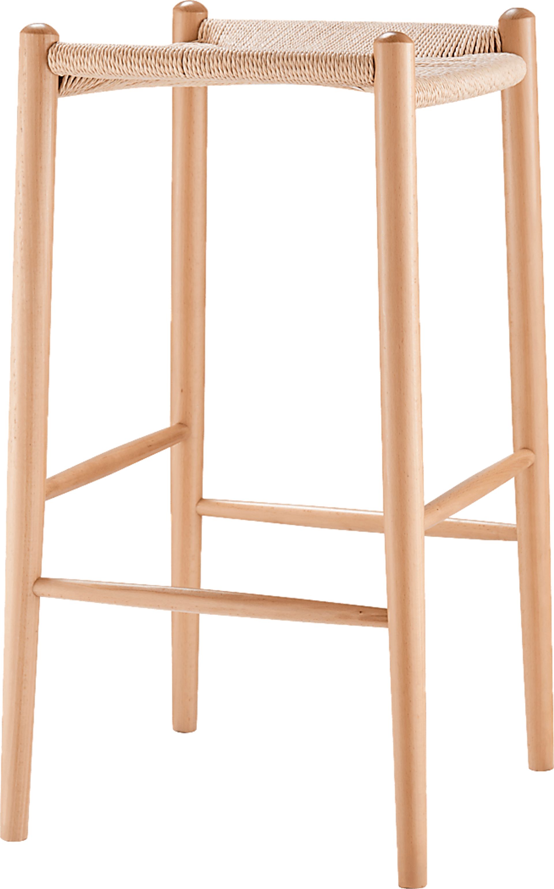 Dunton Natural Beige,White Barstool | Rooms to Go