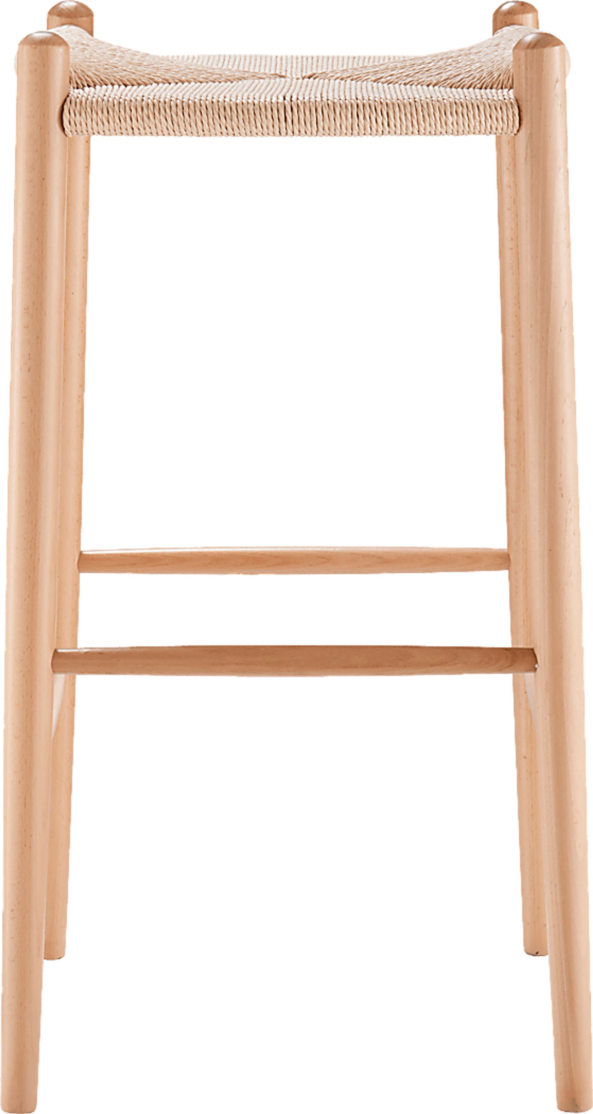 Dunton Natural Beige,White Barstool | Rooms to Go