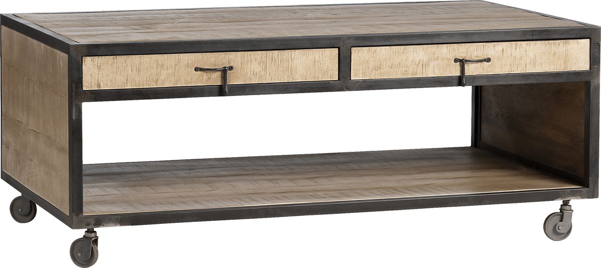 Dunzweiler Tan Beige,Brown Cocktail Table | Rooms to Go