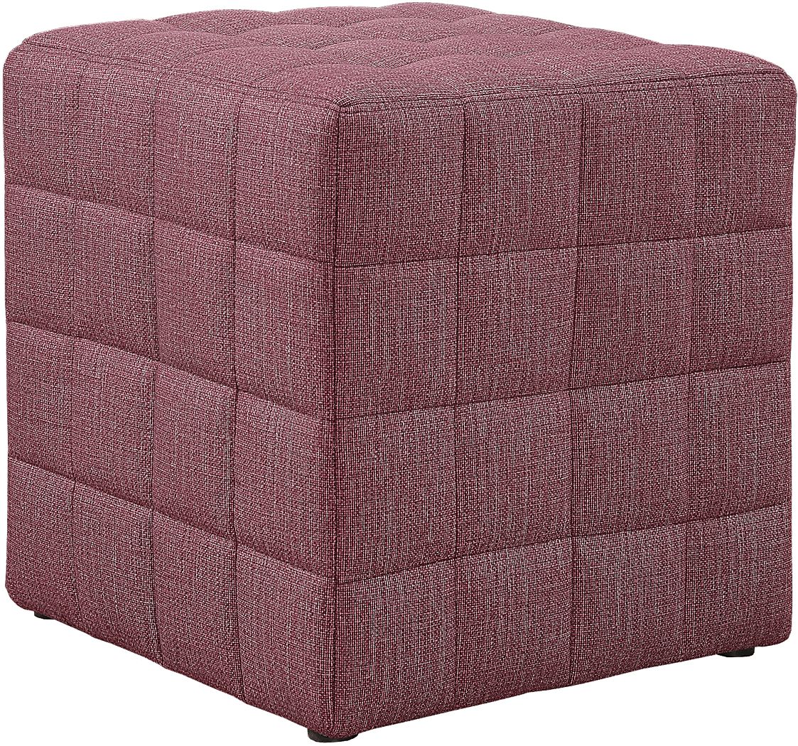 Durrett Light Red Ottoman - Rooms To Go