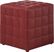 Durrett Red Polyurethane Fabric Ottoman - Rooms To Go