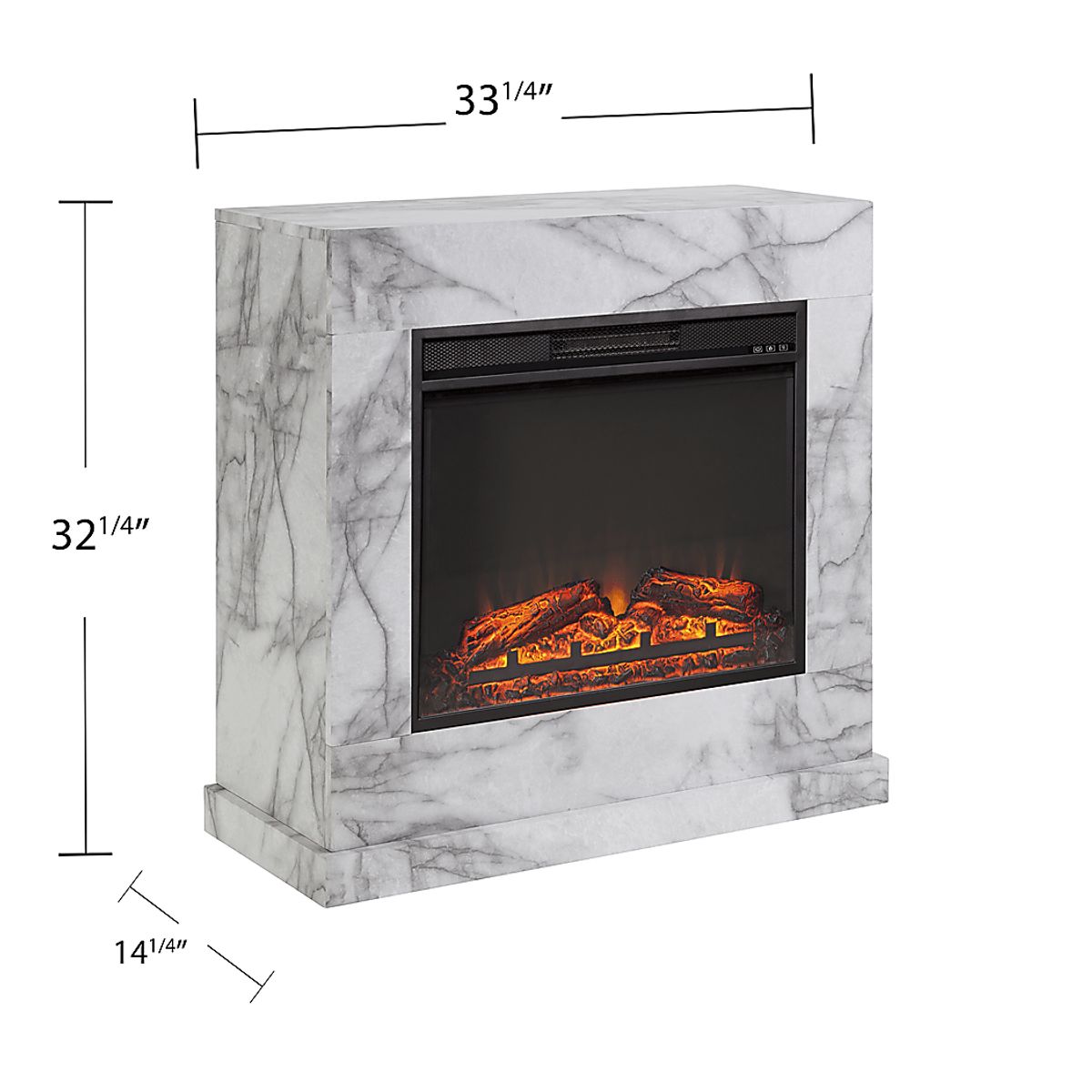 Dymalor V White Colors,White 33 in. Console | Rooms to Go